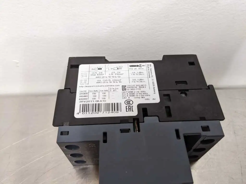 Siemens 3RV2011-0KA10 Manual Self-Protected Combination Motor ...